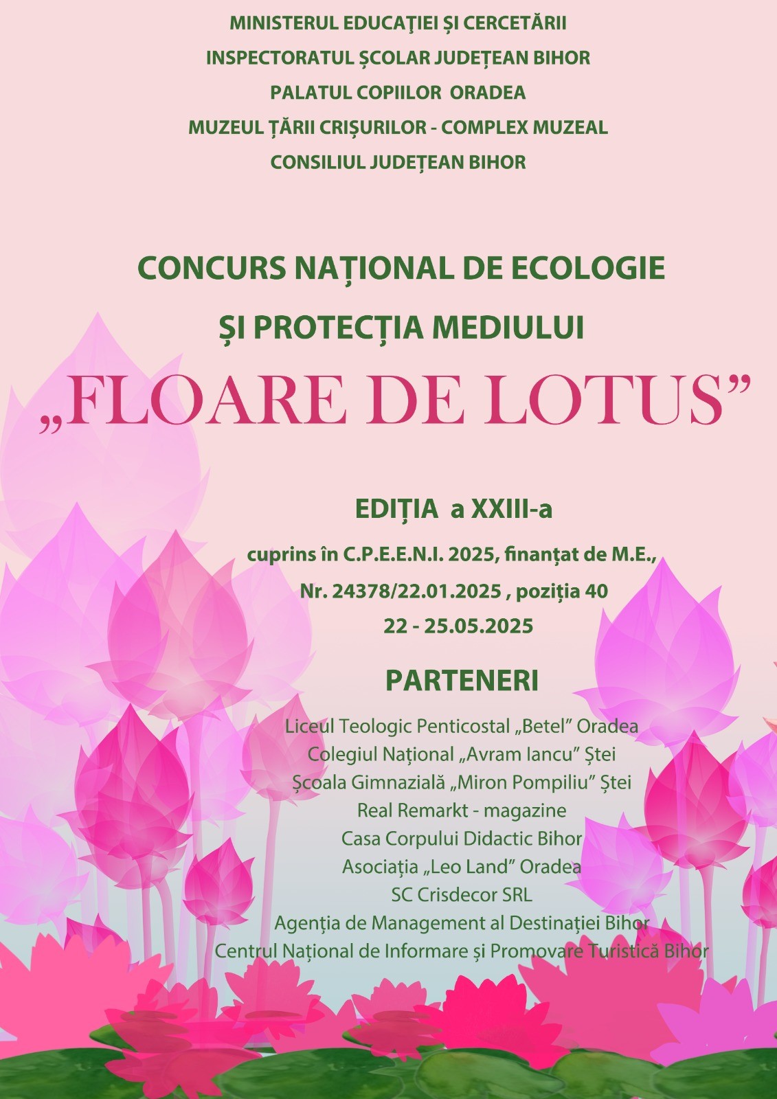 Concursul Național de Ecologie și Protecția Mediului ,,Floare de Lotus ...